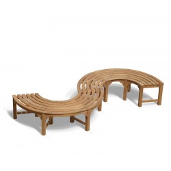 Cosmos Round Backless Tree Seat, Teak Circular Tree Bench – 1.6m